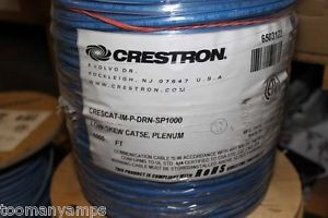 1000Ft Crestron Crescat-Im-P-Drn Low-Skew Cat5E Plenum W Drainwire ...