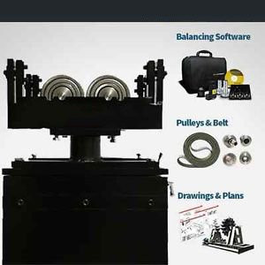 BALANCING MACHINE 2000 KG SOFT BEARING SUSPENSION ERBESSD INSTRUMENTS ...