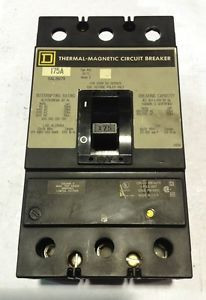 KAL36175 Square D SQD Type KAL Gray Label Circuit Breaker 3 Pole 175 ...