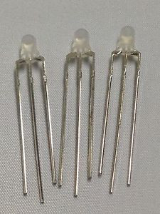 Buy - LED bipolar 3mm red green / negative center 3 pin 1000 pcs
