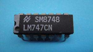 Buy - 100x LM747CN / LM 747CN Dual Operational Amplifier IC
