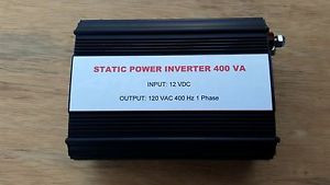 Buy - Static Inverter 12 VDC 400 VA 120 VAC 400 Hz Fan Cooled