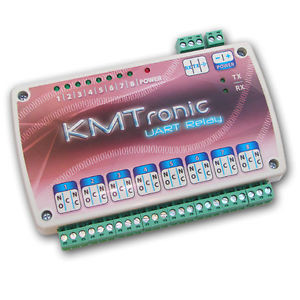 Buy - KMTronic UART Serial controlled 8 Channel Relay Board BOX - 12V