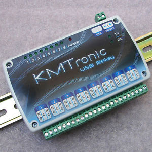 Buy - KMTronic USB 8 Channel Relay Board RS232 Serial controlled DIN rail