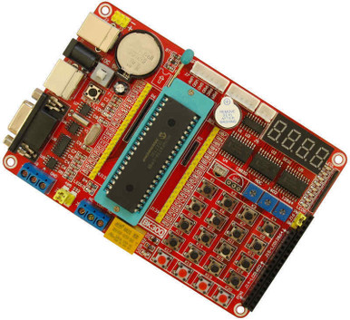 Kit PIC Development Board + Microchip PIC16F877A