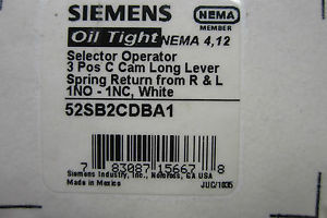 Buy - NEW SIEMENS 52SB2CDBA1 SELECTOR SWITCH
