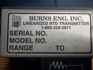Buy - NEW BURNS LINEARIZED RTD TRANSMITTER TL21 (BIN8)