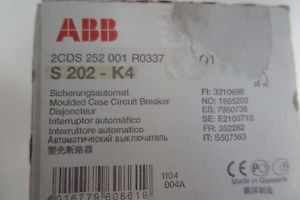 Buy - (5)abb moulded case circuit breaker S202-K4/2CDS252001R0337