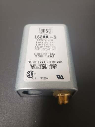 BASO Safety Pilot L62AA5 Interrupt Main Gas Circuit C434A 30E02-1 A100G543