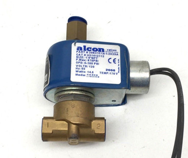 Alcon 29B31C1A1-2H29A Solenoid Valve U31412112 Gas Liquid 1/4NPT 120V 0 ...