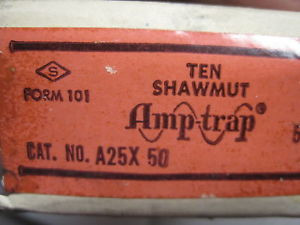 Buy - 10 NEW AMP TRAP A25X50 FUSES TYPE 4 A25X50