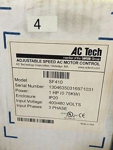 Buy - AC Tech VARIABLE SPEED AC MOTOR DRIVE SF410 , 1 HP 400/480 V 3PH- NEW
