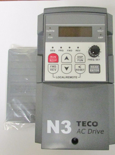 Buy - New TECO N3 Adjustable Speed VFD Drive Control N3-2P5-CS 0.5HP 3 ...