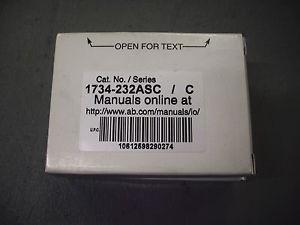 Buy - ALLEN-BRADLEY 1734-232ASC SER.C NEW QUANTITY RS232 ASCII POINT I ...