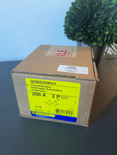 Square D QOM2200MVH 120/240V 2 Pole 200 Amp Circuit Breaker