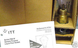 LIQUID FLOW SWITCH, FS8-W, MCDONNELL & MILLER PN 120601 - SPW Industrial