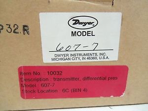 Buy - DWYER DIFFERENTIAL PRESSURE TRANSMITTER 607-7 NEW IN BOX