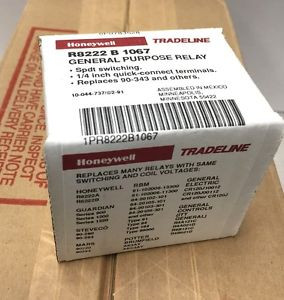 Buy - Honeywell R8222 B 1067 General Purpose Relay,Switching,24 Vac ...