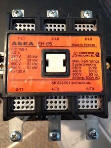Buy - ASEA EH 65 PHASE MOTOR STARTER RELAY 85 AMP 600V MODEL EH65