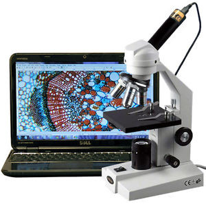 Buy - AmScope M200-E 40x-400x Student Compound Microscope + USB Digital ...