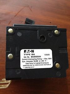 CUTLER HAMMER EATON CIRCUIT BREAKER CAT# BAB3030H 3 POLE 30 AMP New ...