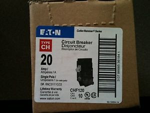 Cutler Hammer CHF120 20 Amp 1-Pole Circuit Breaker PACK OF 10! - SPW ...
