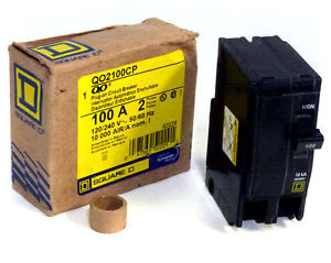 New Square D QO2100 100A 2-Pole 120/240V Circuit Breaker - SPW Industrial