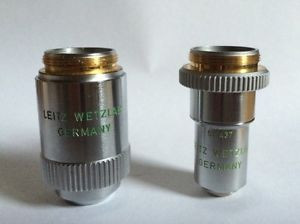 Buy - Leitz Phase Contrast Microscope Objectives Set Of 2 Phaco EF 32x ...