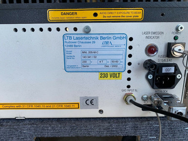 Buy -Lasertechnik Berlin LTB MNL 200 MNL 205-M-C 230 V Nitrogen Laser
