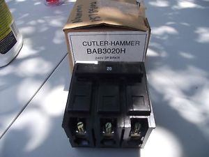 EATON CUTLER HAMMER BAB 3020H CIRCUIT BREAKER 3P0LE BOLT ON New - SPW ...