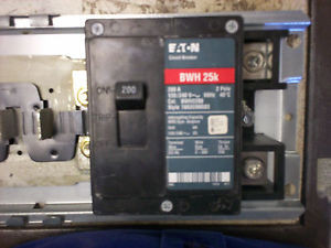 Cutler Hammer BW2200 - 2 Pole 200 Amp - Main Circuit Breaker - SPW ...