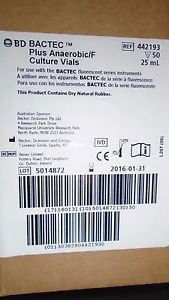Buy -New Box of 50 BD BACTEC Plus Anaerobic/F Culture Vials 442193