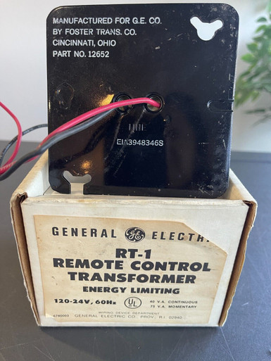General Electric Ge Rt-1 Remote Control Transformer 120 Vac - 24 Vac 75 ...