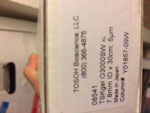 Buy -Tosoh TSKgel G3000SWxl column HPLC 08541
