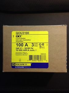 Square D Circuit Breaker Qou3100 Nib - SPW Industrial