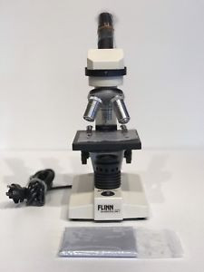 Flinn Scientific Binocular Microscope W/ 10X 40X 100X Objectives New ...