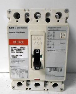 Eaton Cutler-Hammer Hfd3060 60 Amp Industrial Circuit Breaker - SPW ...