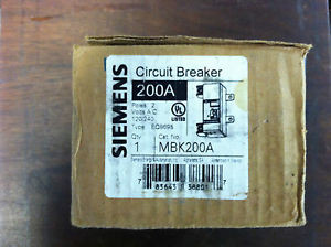 Siemens Circuit Breaker #Mbk200A - SPW Industrial