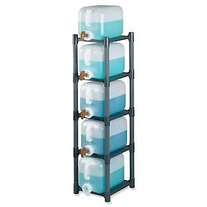 Modular Pp Carboy Rack For Square Carboys 4 Shelf - SPW Industrial