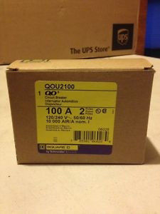 Square D Circuit Breaker Qou2100 Nib - SPW Industrial