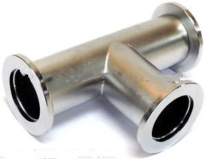 KF25 NW25 St St 3-Way Tee Flange Vacuum Oven Degassing Chamber Pump ...