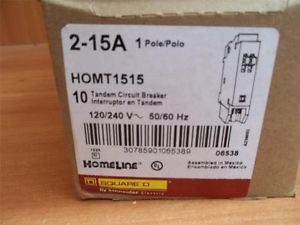 Square D Circuit Breaker 2-15A (Homt1515) New Box Of 10 - SPW Industrial