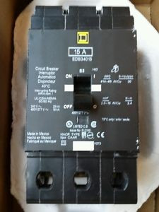 Square D 15 Amp Edb34015 Circuit Breaker - SPW Industrial