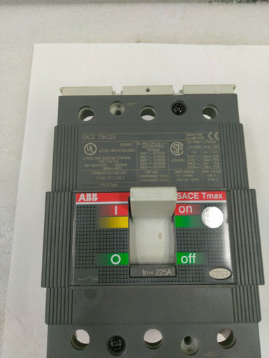 Abb Sace T3N 225 3 Pole 225A 480Vac Circuit Breaker - SPW Industrial