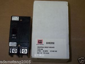 New Cutler Hammer Ghb Ghb2050 2 Pole 50 Amp Circuit Breaker - SPW ...
