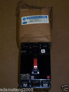 New Ge Thed 2 Pole 30 Amp 480V Thed124030Wl Circuit Breaker - SPW ...