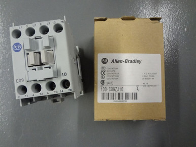 Allen Bradley 100-C09Zj10 Contactor 9Amp Coil 24Vdc1No Aux Contact - SPW Industrial
