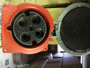 Hubbell 4100R7W 100 Amp 480 Volt 4 Wire Pin & Sleeve - SPW Industrial