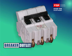 Federal Pacific Stab-Lok Na 3P15 15 Amp Fpe Breaker - SPW Industrial