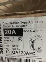 Siemens 120/240 Amperage Rating 20 Poles1 And Q120Afc 10 In Box - SPW ...